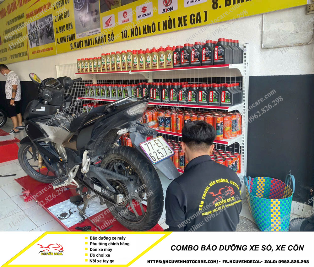 Combo bảo dưỡng xe số, xe côn và những điều cần lưu ý